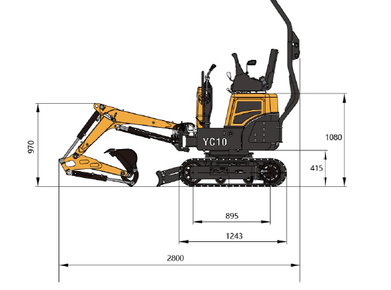 Купить гусеничный экскаватор YC 10-9 в Санкт-Петербурге | Агрокомплект